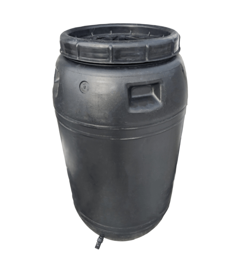 Black Rain Barrel 220L / 55 Gallon - Moosomin, SK: Communities in Bloom ...