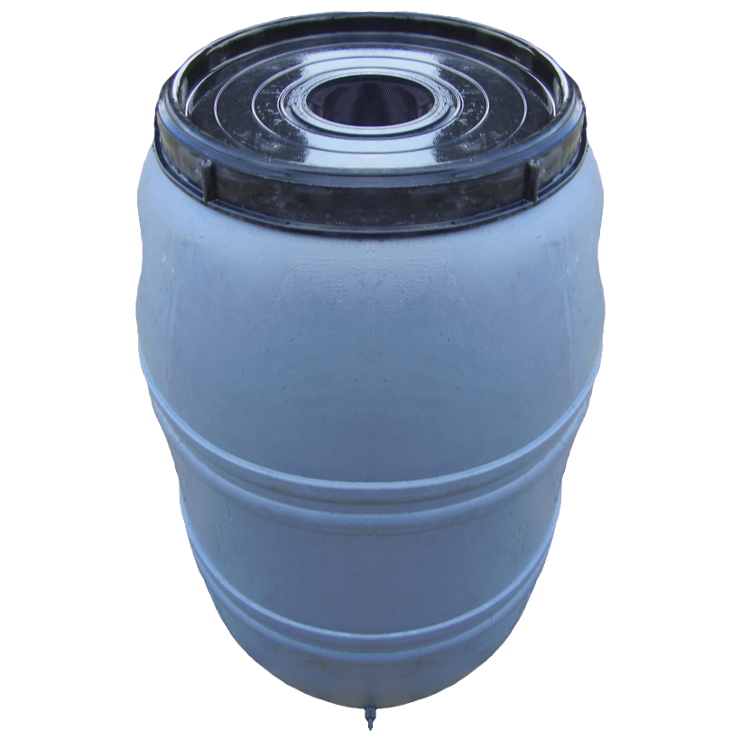 Grey Rain Barrel 220L / 55 Gallon - Moosomin, SK: Communities in Bloom ...
