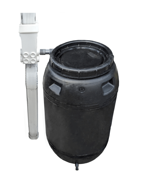 Black Rain Barrel 220L / 55 Gallon With Diverter - Moosomin, SK ...