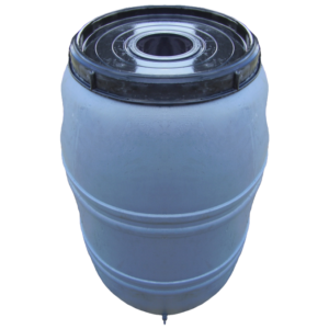 Grey Rain Barrel 220L / 55 Gallon - RainBarrel.ca